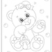 Cute Bear Coloring- 21 Pages- Digital Prints - Etsy