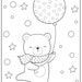 Cute Bear Coloring- 21 Pages- Digital Prints - Etsy