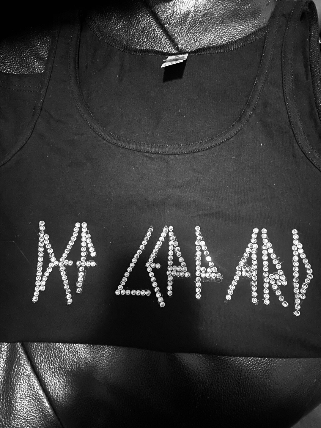 Rhinestone /crystal Def Leppard Tank - Etsy