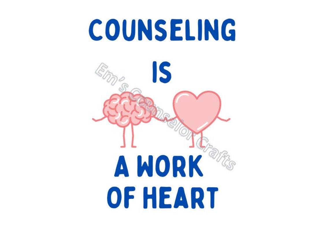 Counseling is a Work of Heart SVG, JPG, PNG Instant Digital Download ...