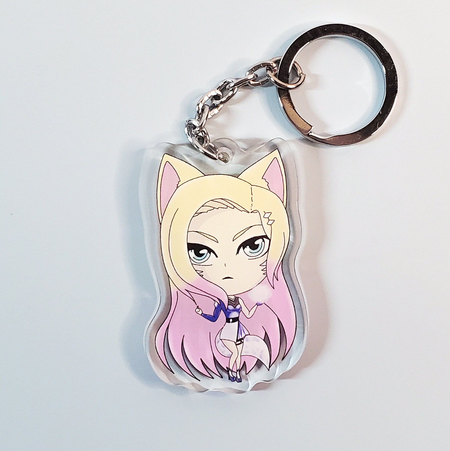 KDA MORE Acrylic Charms / Keychains ( Akali, Evelynn, Ahiri, Kaisa ...