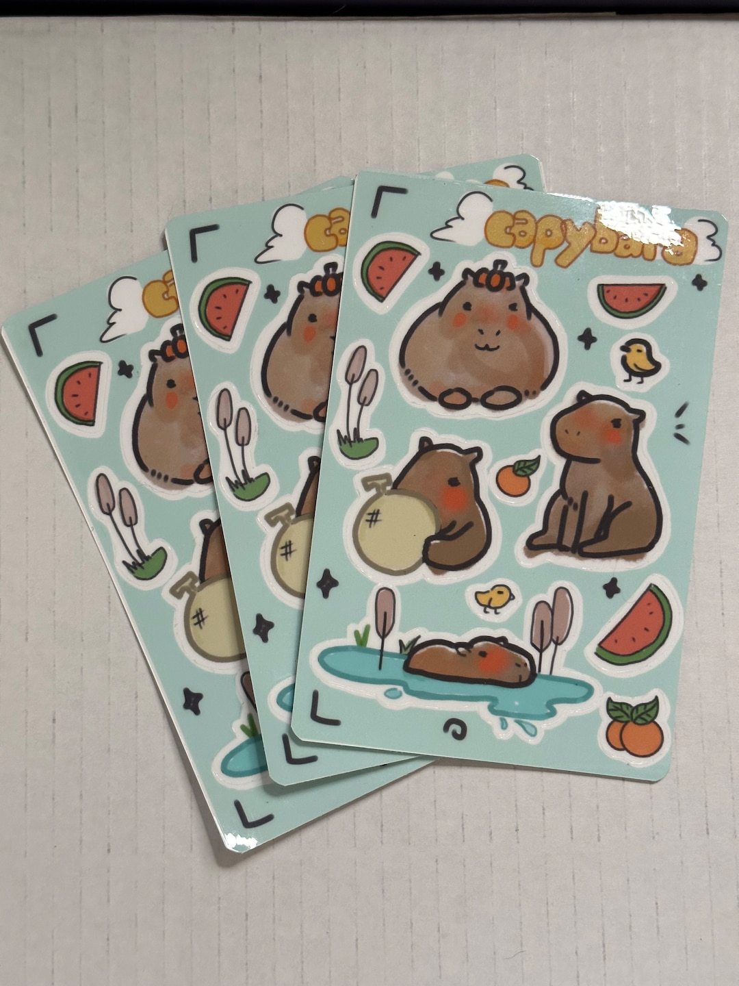 Capybara Sticker Sheet - Etsy
