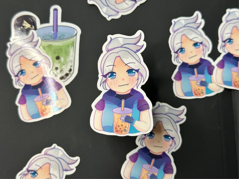 VALORANT Boba Agents Glossy Vinyl Stickers for Notebooks, Laptops, and ...