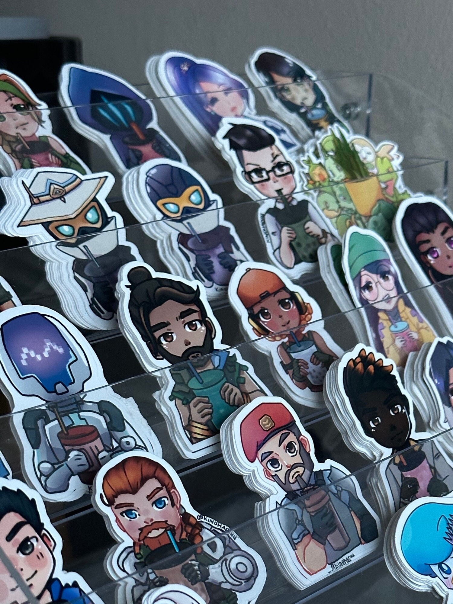 VALORANT Boba Agents Glossy Vinyl Stickers for Notebooks, Laptops, and ...