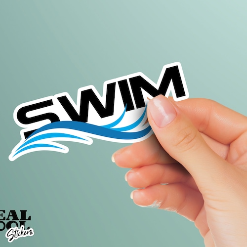 Swim Sticker Swimming Stickers Swim Team Sticker Swimmer - Etsy