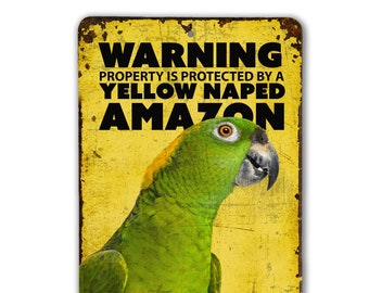 Warning Parrot Sign - Etsy