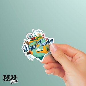 World Traveler Sticker | Travel the World Sticker | Travel Decals | I ...