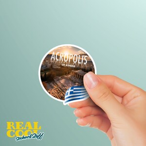 Acropolis Greece Sticker | Greece Ruins Sticker - Etsy