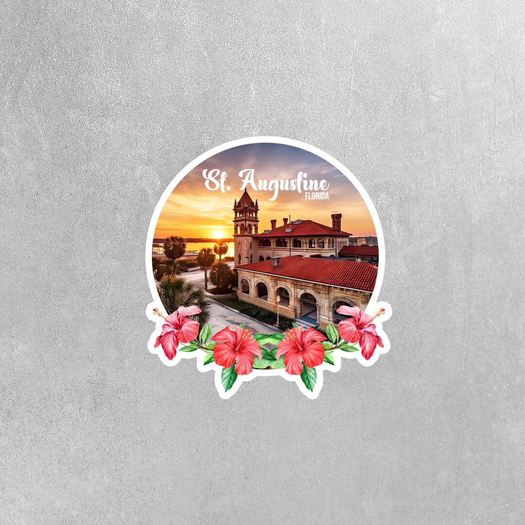 St Augustine Sticker | St Augustine Florida Sticker - Etsy