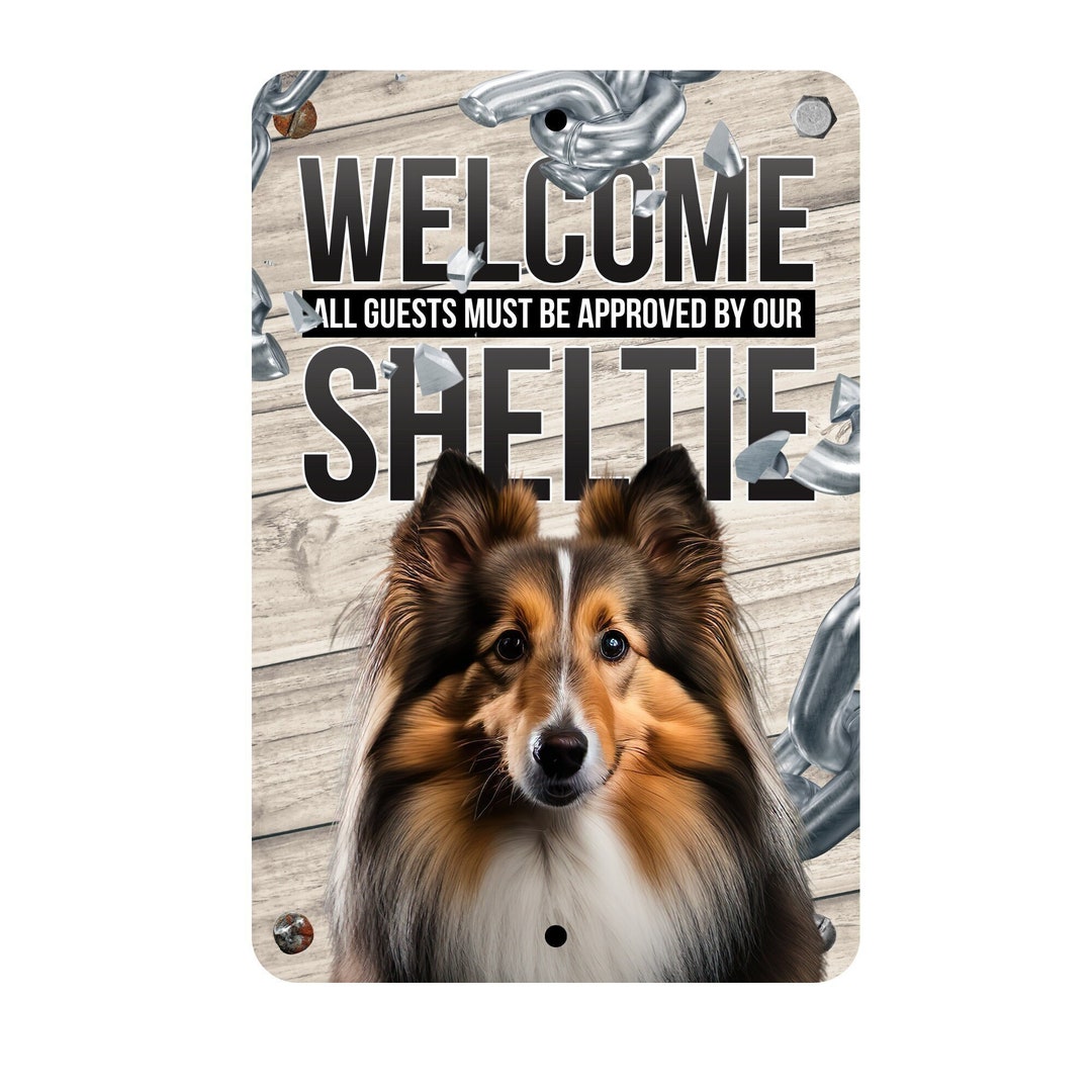 Sheltie Welcome Sign | Sheltie Sign - Etsy