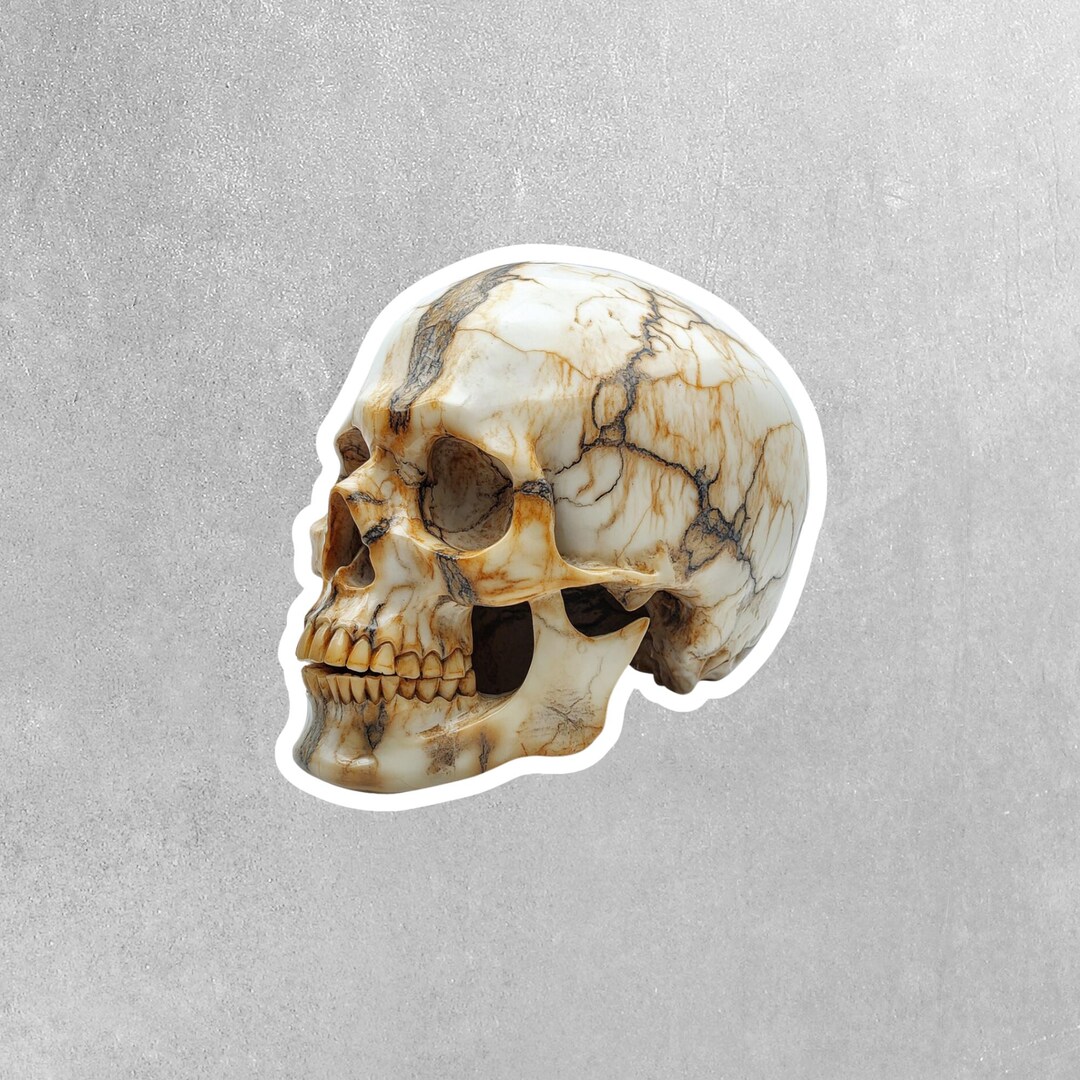 Skull Sticker | Cool Decal for Laptop, Car, & Phone | Durable ...