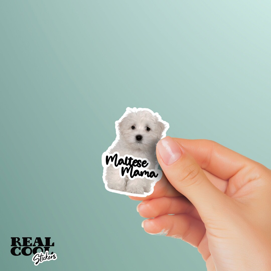 Maltese Mama Sticker Maltese Stickers Puppy Stickers - Etsy