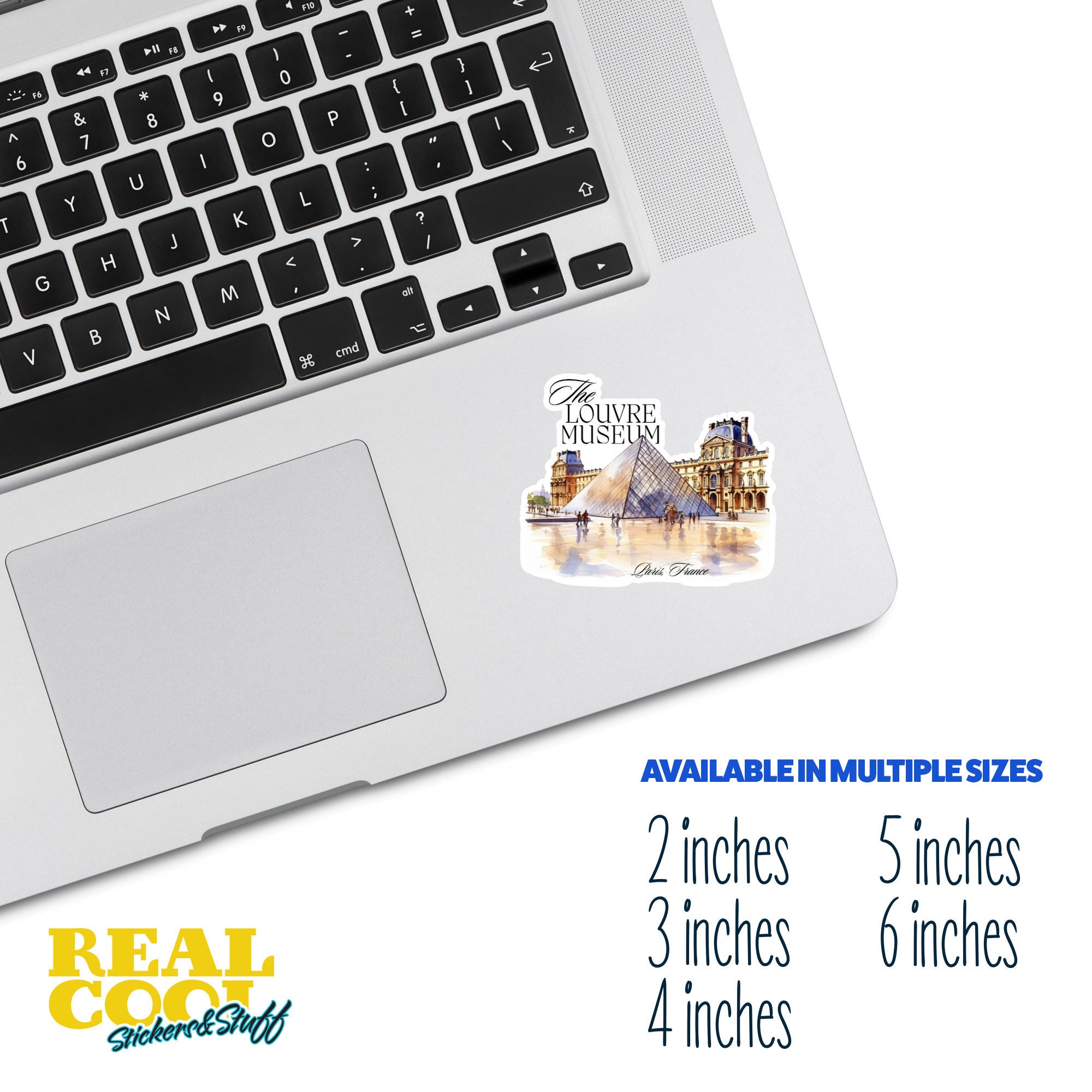 Louvre Museum Sticker | Paris Watercolor Sticker | Louvre Sticker - Etsy