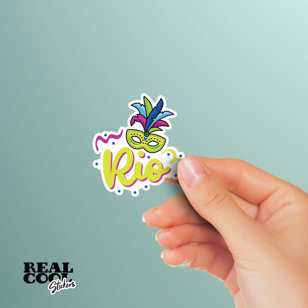 Rio Sticker Rio Carnival Stickers Brasil Sticker - Etsy