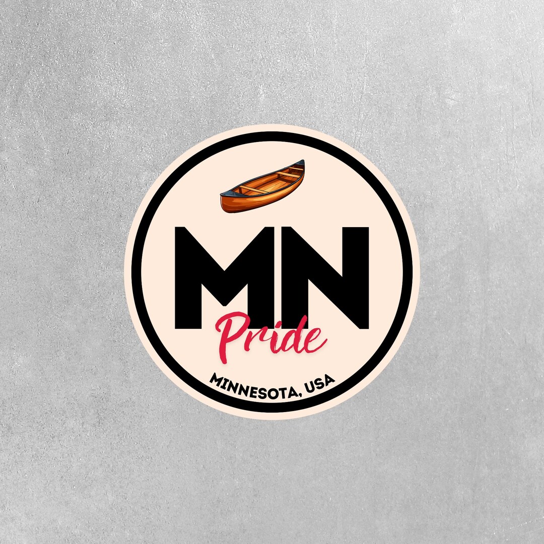 Minnesota Pride Sticker - Minnesota State Abbreviation Decal for Car ...