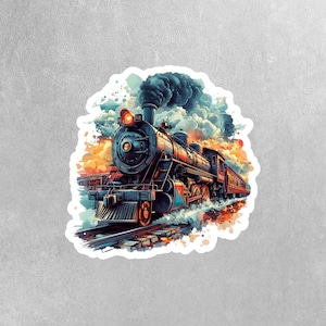 Locomotive Train Sticker - Train Sticker - Locomotive Decal - Etsy