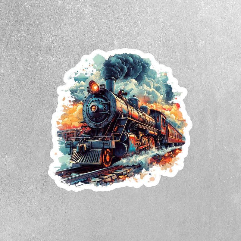 Train Sticker - Etsy