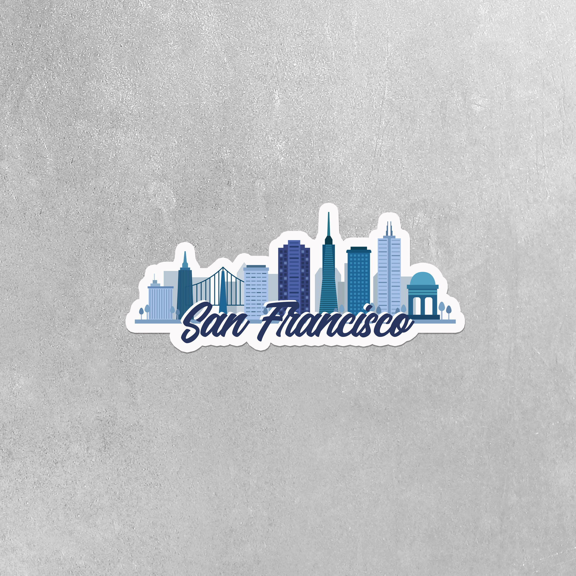 San Francisco Sticker Downtown San Francisco Sticker | Etsy