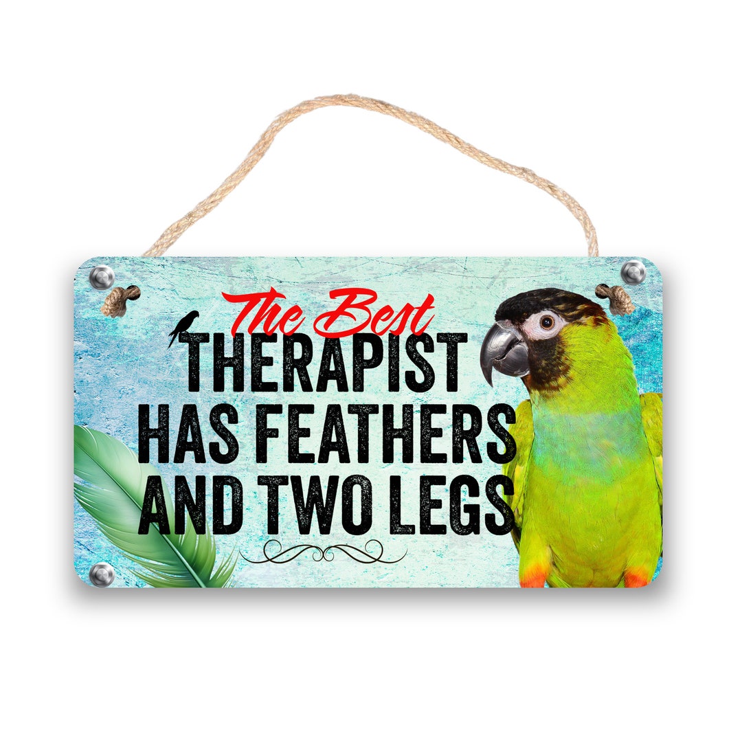 Nanday Conure Sign | Nanday Conure Therapy Sign - Etsy