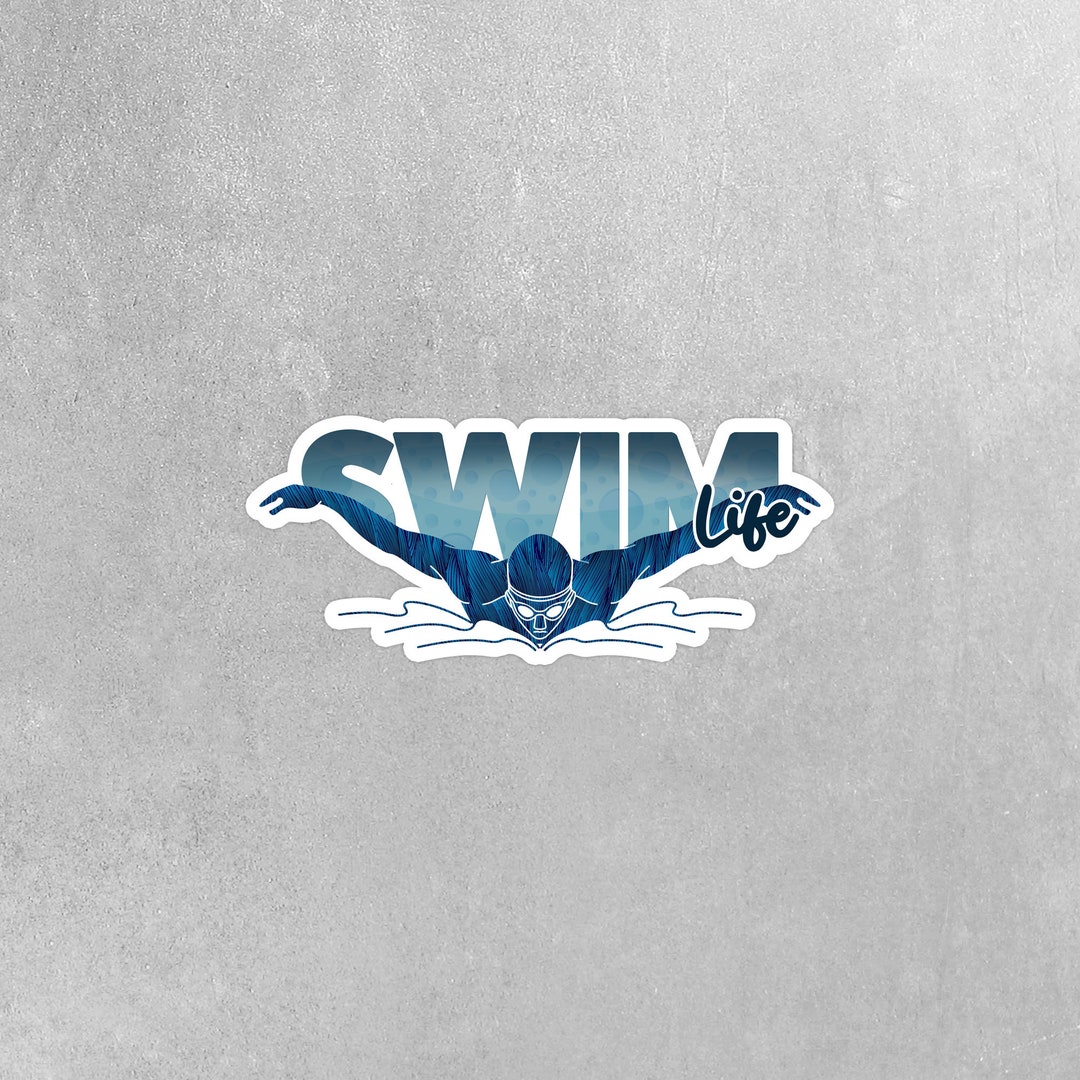 Swim Sticker | Swimming Stickers | Swim Team Sticker | Swimmer Decal - Etsy