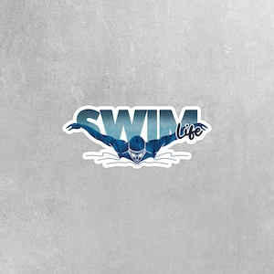 Swim Sticker | Swimming Stickers | Swim Team Sticker | Swimmer Decal - Etsy
