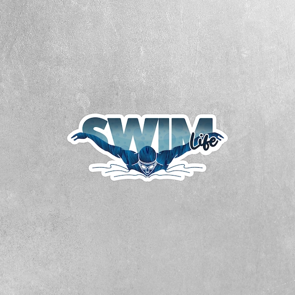 Swimmer Decal - Etsy