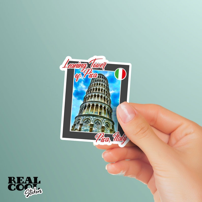 Leaning Tower of Pisa Sticker Pisa Sticker Italy Sticker - Etsy