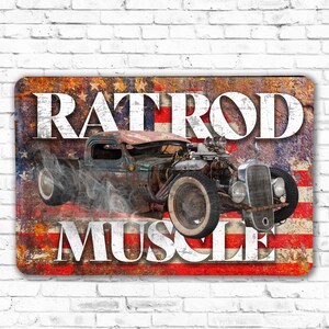 Rat Rod Sign | American Muscle Car Sign | Man Cave Signs - Etsy