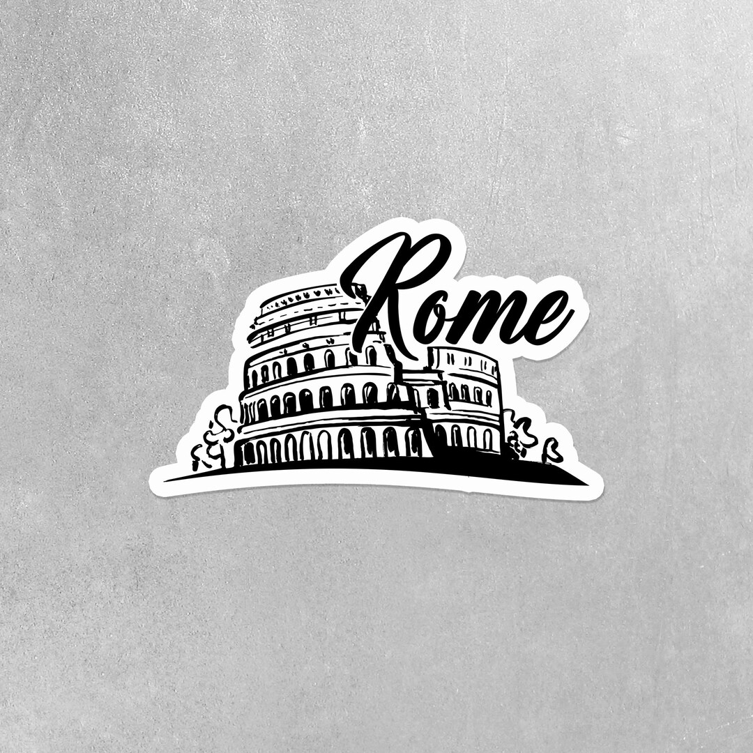 Rome Sticker | Rome Colosseum Sticker | Italy Stickers - Etsy