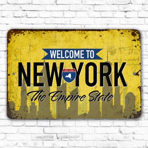 New York City Sign | New York Sky Line Sign - Etsy