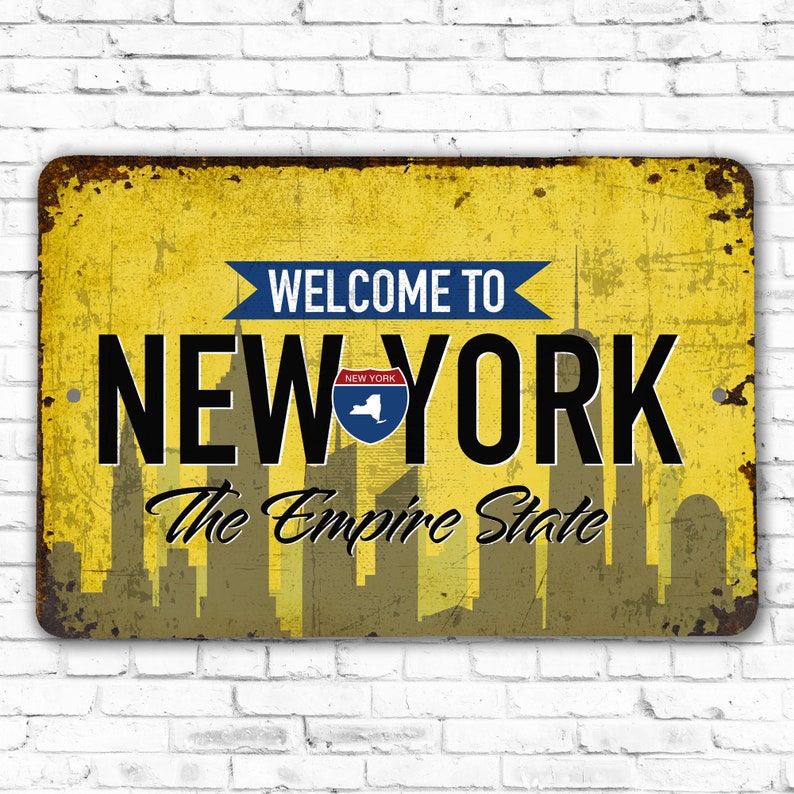 New York City Sign New York Sky Line Sign - Etsy