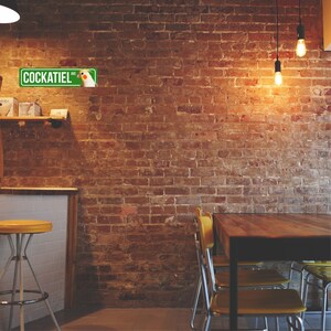 Cockatiel Sign | Cockatiel Street Sign | Yellow Cockatiel Sign - Etsy