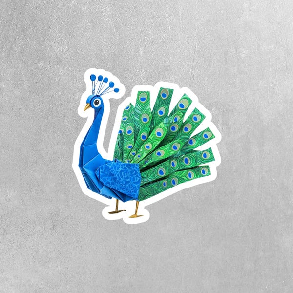 Peacock Stickers - Etsy