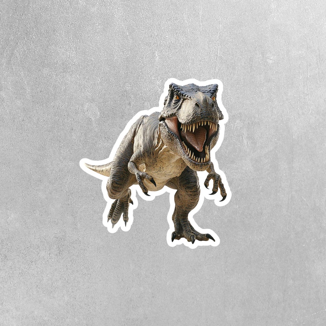 Tyrannosaurus Sticker | T-rex Decal | Dinosaur Water Bottle Sticker - Etsy