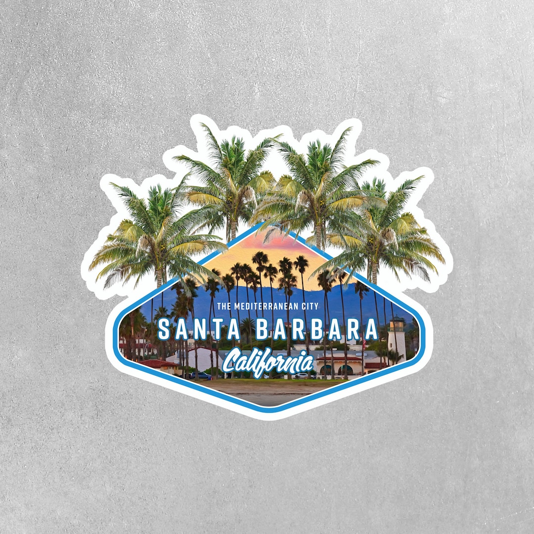 Santa Barbara Sticker | California Sticker | Santa Barbara, CA Decal - Etsy