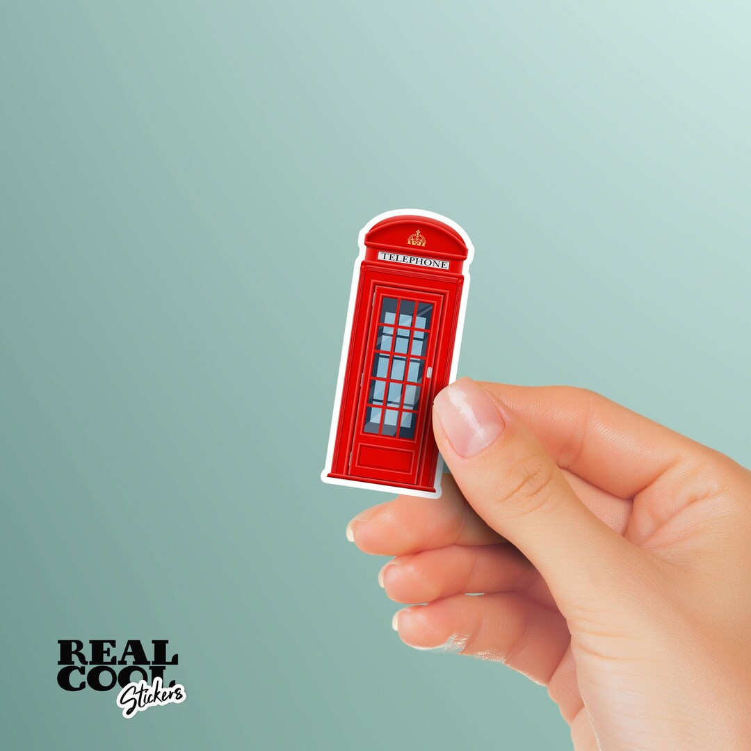 British Phone Booth Sticker England Phone Booth Decal - Etsy