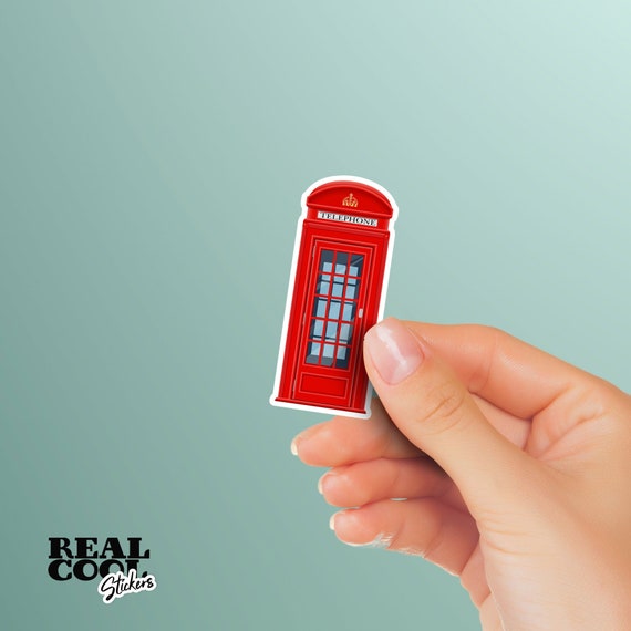 British Phone Booth Sticker England Phone Booth Decal - Etsy
