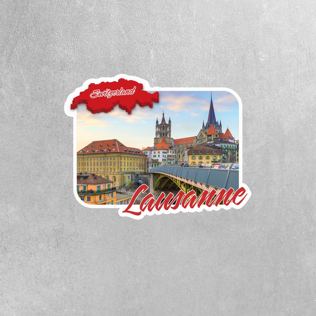 Lausanne Sticker | Lausanne Switzerland Sticker | Switzerland Travel ...