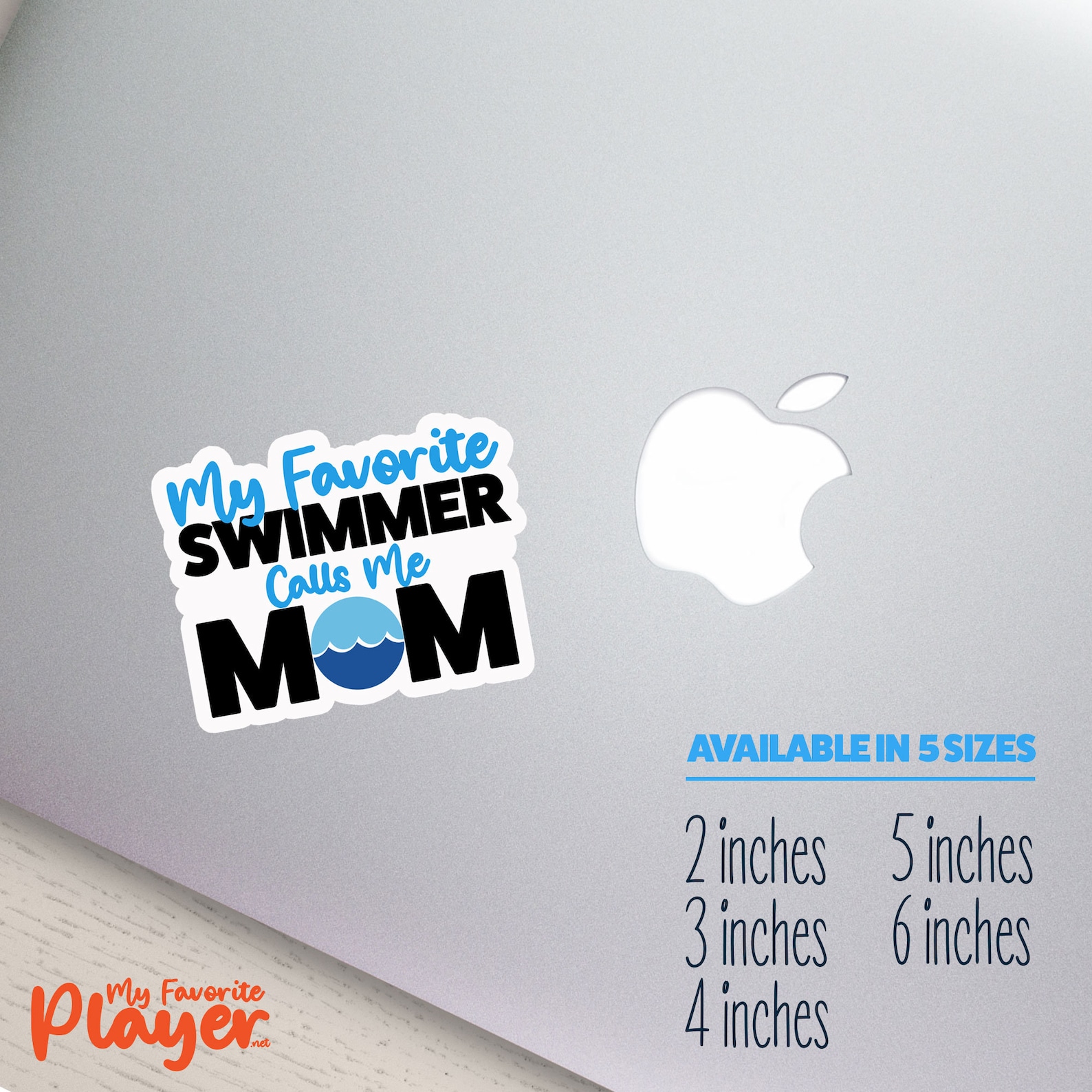 Swim Mom Sticker | My Favorite Swimmer Calls Me Mom Sticker | Youth ...