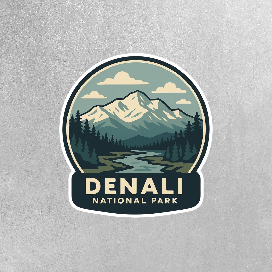 Denali National Park Sticker | Denali National Park Travel Decal ...