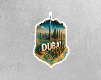 UAE Dubai City Sticker Car Bumper Decal - Etsy