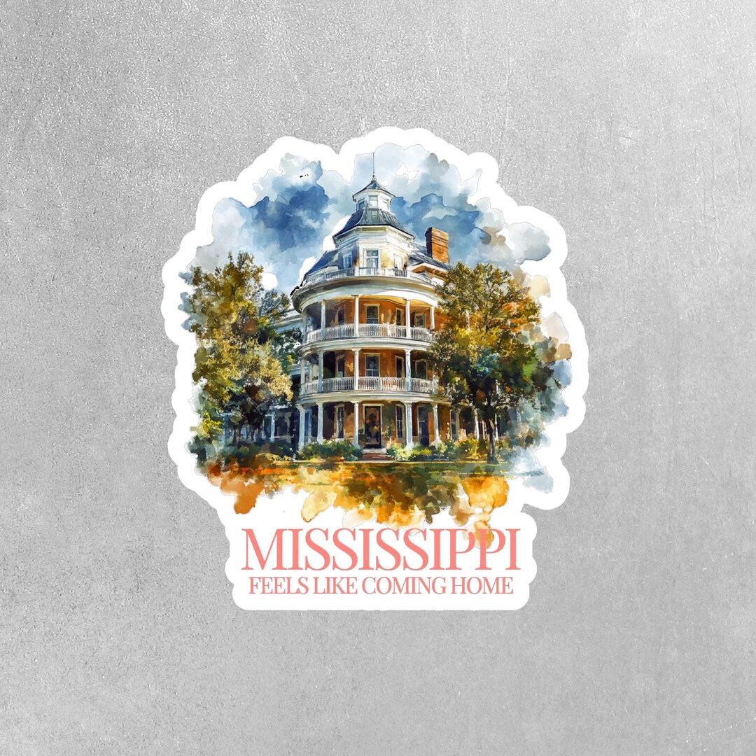 Mississippi Sticker - Mississippi Decal for Cars, Laptops, Water ...