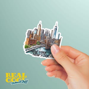 New York Sticker NYC Skyline Decal, Travel Souvenir, Vinyl Art, Easy to ...