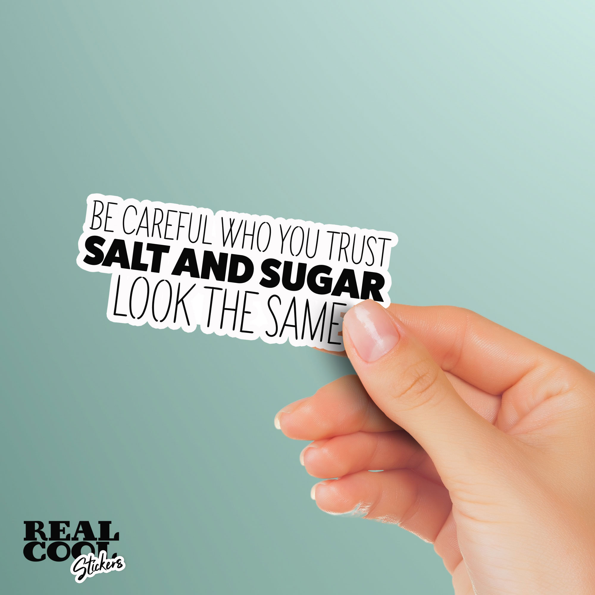 Trust Sticker Trust Decal Be Careful Who You Trust Salt | Etsy