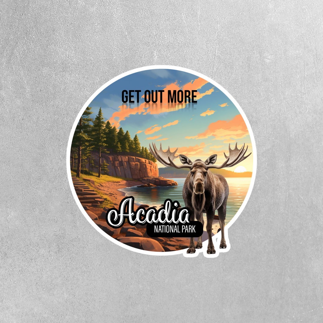 Acadia National Park Sticker - Acadia Park Maine Sticker - Travel ...