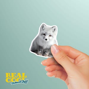 Arctic Fox Sticker | White Fox Sticker | Fox Decal - Etsy