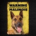 Warning Malinois Sign | Dog Warning Sign | Malinois Sign - Etsy