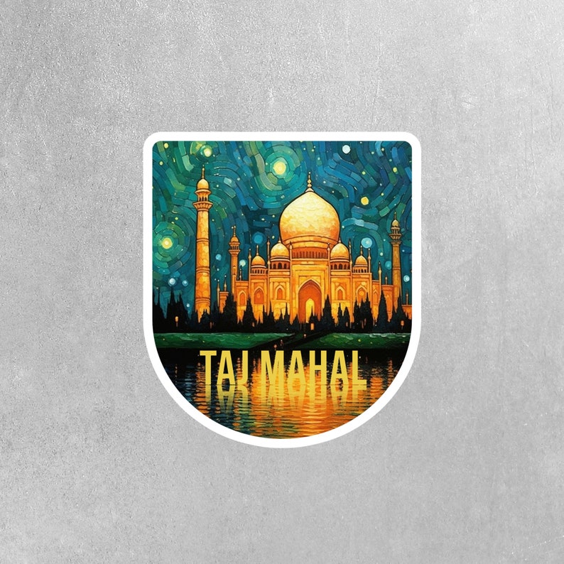 Taj Mahal Sticker Taj Mahal Decal - Etsy