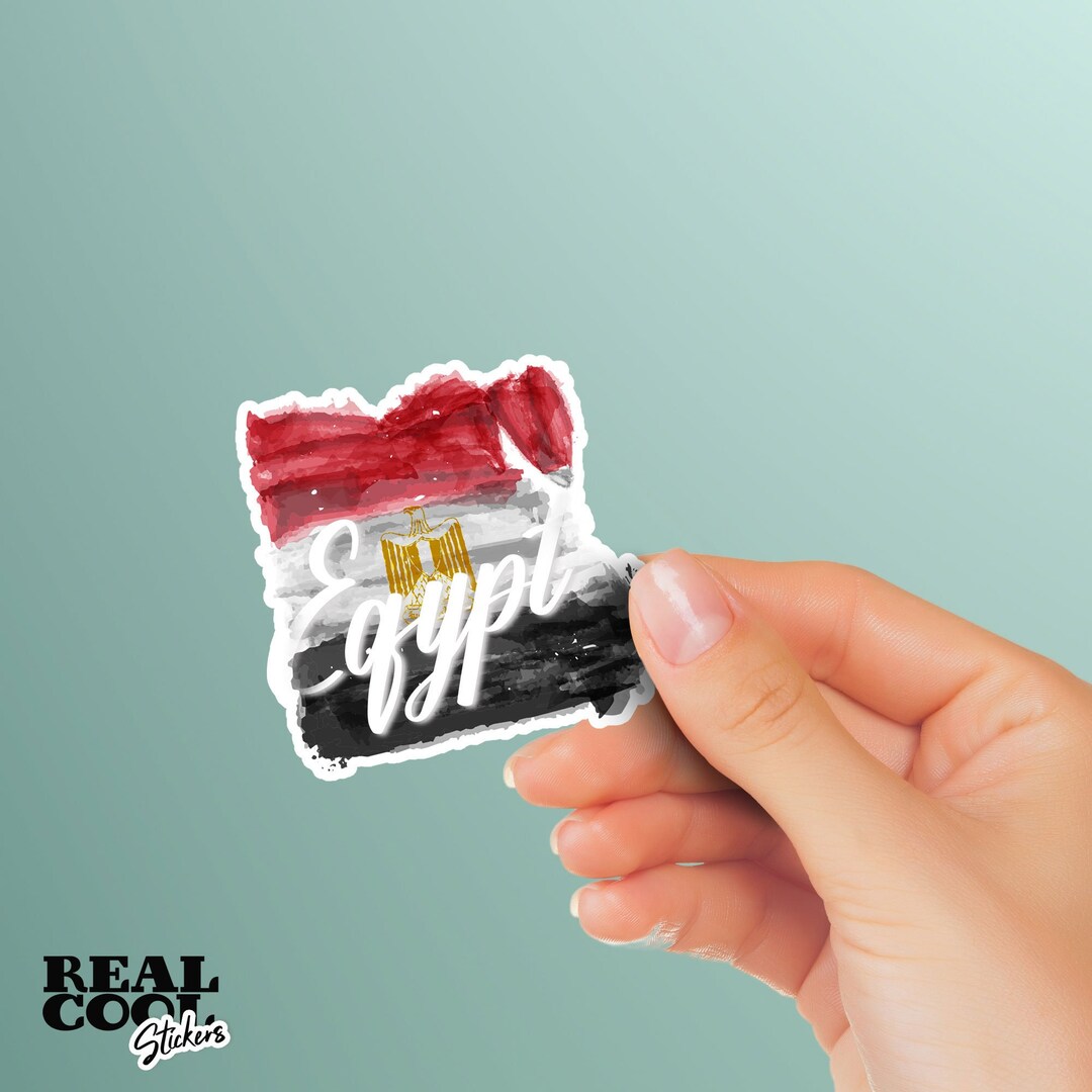 Egypt Sticker Egypt Decal Egypt Flag Sticker - Etsy