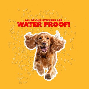Running Cocker Spaniel Sticker - Vinyl Dog Decal, Cute Cocker Spaniel ...